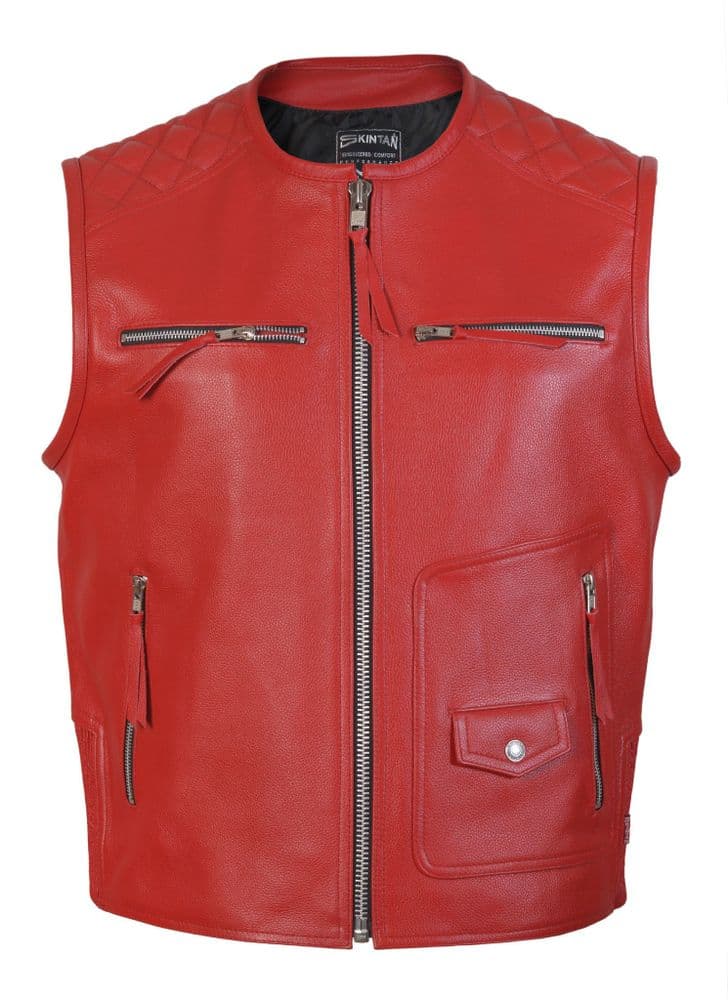 Leather Waistcoat|SOA Cut-Off|Leather Vest|JAX