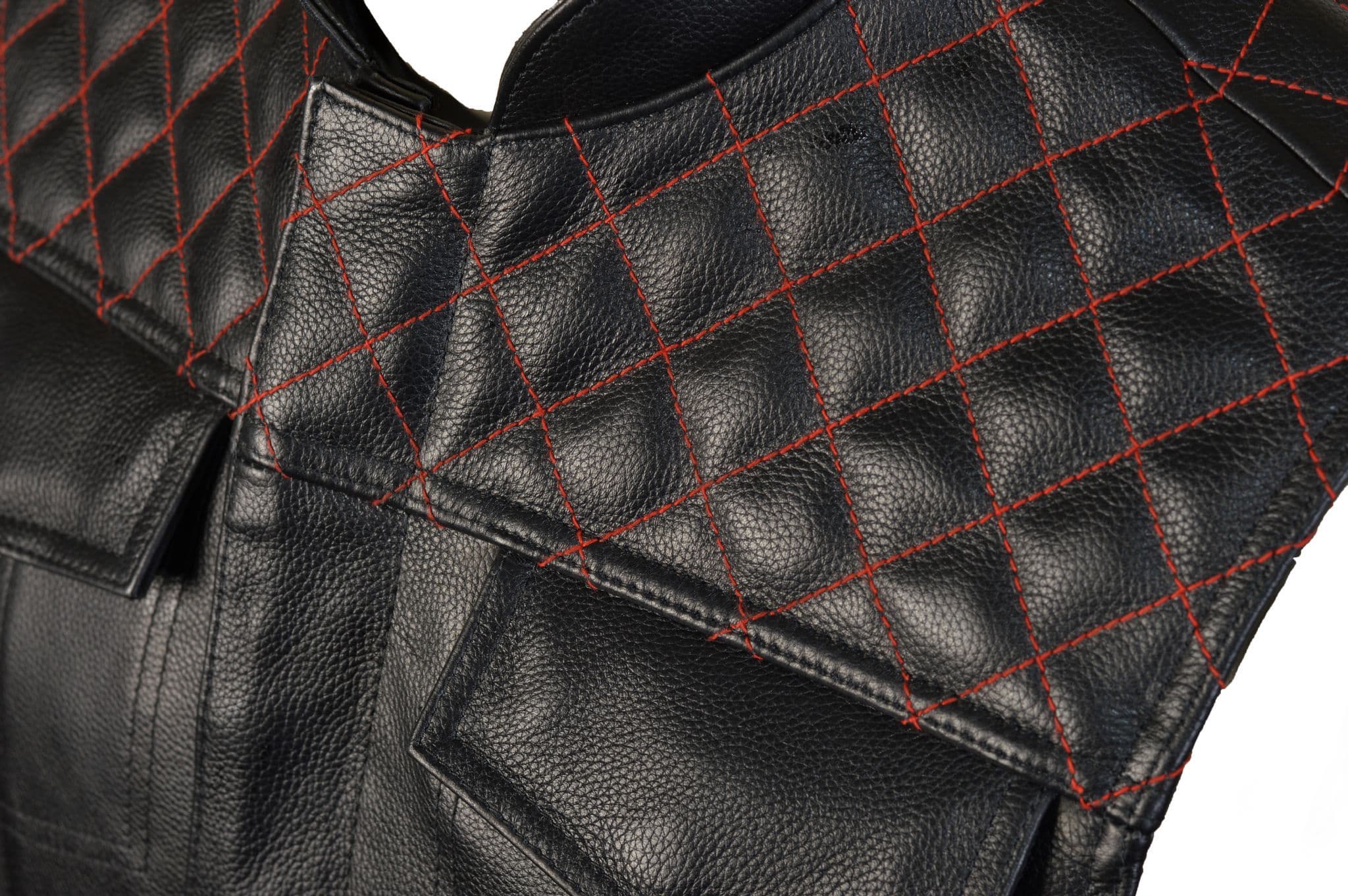 Anarchy Leather Waistcoat|SOA Cut-Off|Leather Vest|JAX