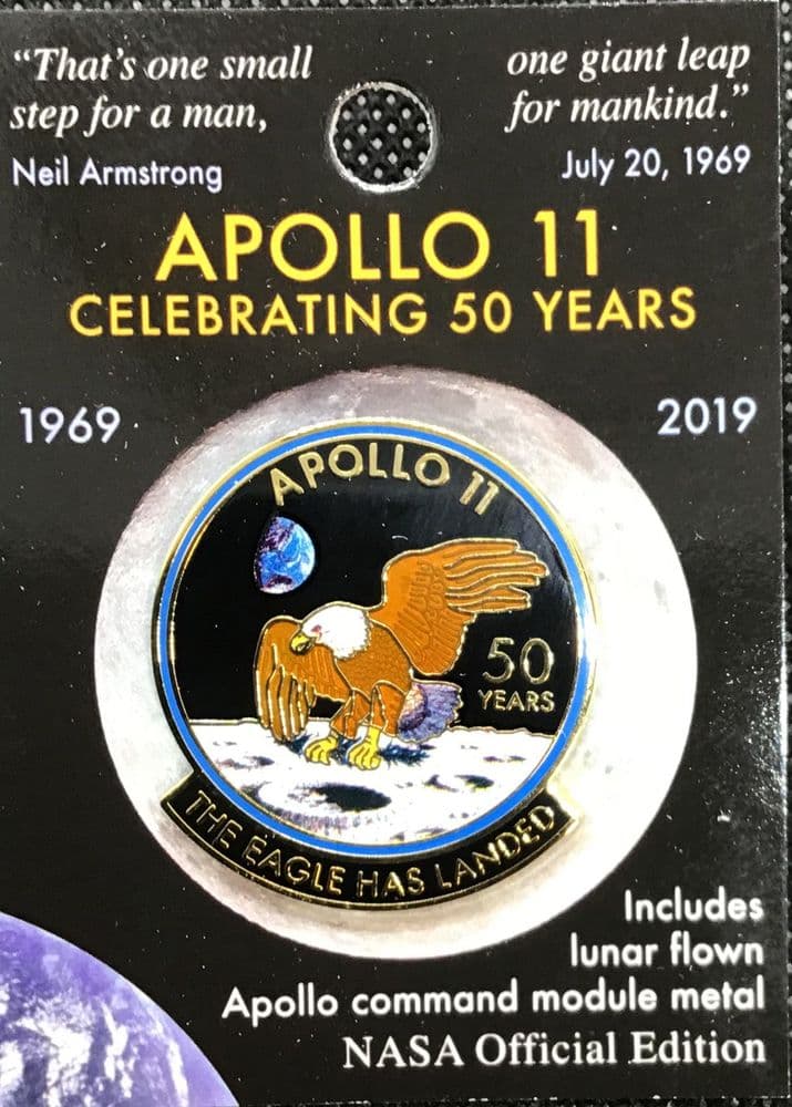 Apollo 11 50 Years Eagle Lapel Pin 4
