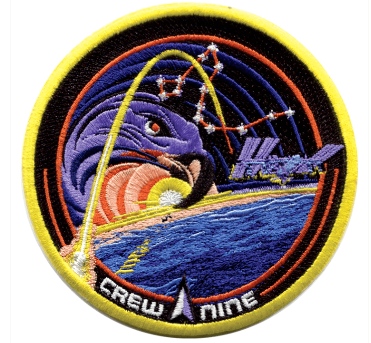 Crew 9 - No names - Embroidered Mission Patch