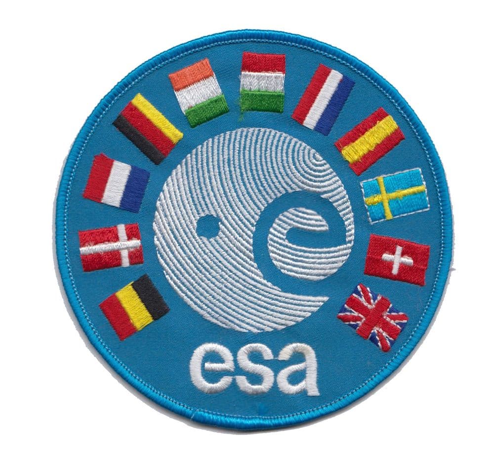 ESA 11 Nations Embroidered Flag Patch