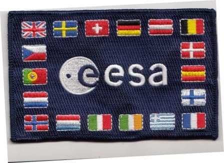 ESA European Space Agency National Flags Patch 18 Flags