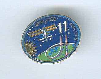 Expedition 11 ISS International Space Station Mission Lapel Pin ...