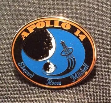 NASA Apollo Mission 14 Lapel Pin