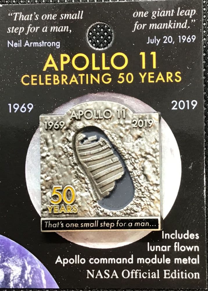 NASA Celebrating Apollo One Small Step Lapel Pin 5