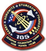 NASA STS-105 Discovery Mission Patch