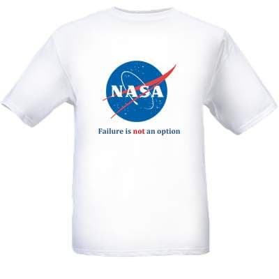NASA Vector Logo - Failure is not an option T-shirt