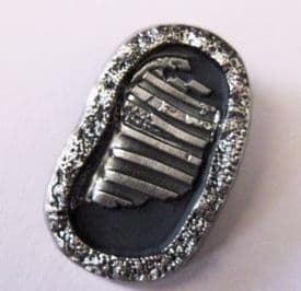 Official First Footprints NASA Lapel Pin With Flown Metal