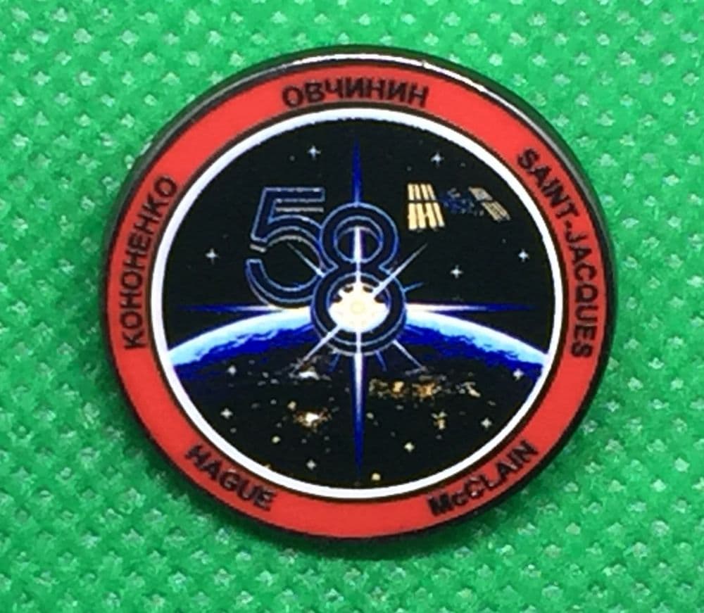 OFFICIAL NASA ISS 58 SPACE STATION PIN