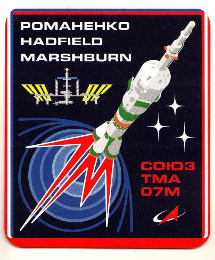 Soyuz TMA-07M Mission Insignia Decal