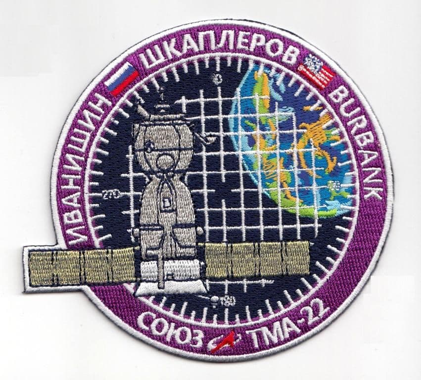 Soyuz TMA-22 Official Mission Embroidered Patch