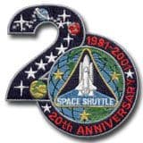 STS-1 Columbia Commemorative 20 Years Patch