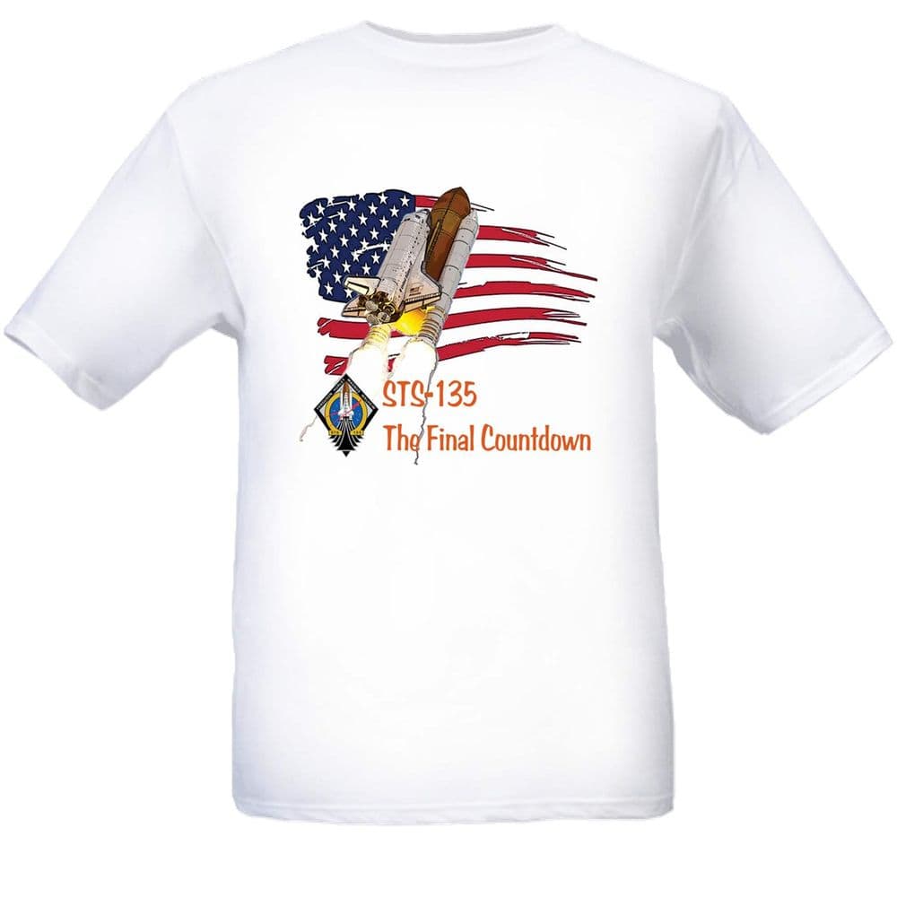STS-135 Final Countdown T-shirt White Large