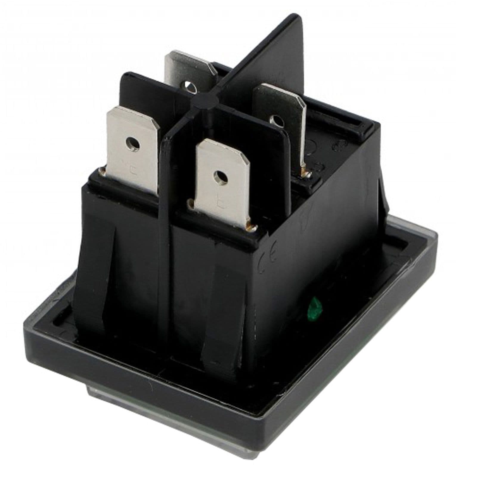 Red or Green Rocker Switch With Waterproof Cap 20a 125vac 16a 250vac ENEC