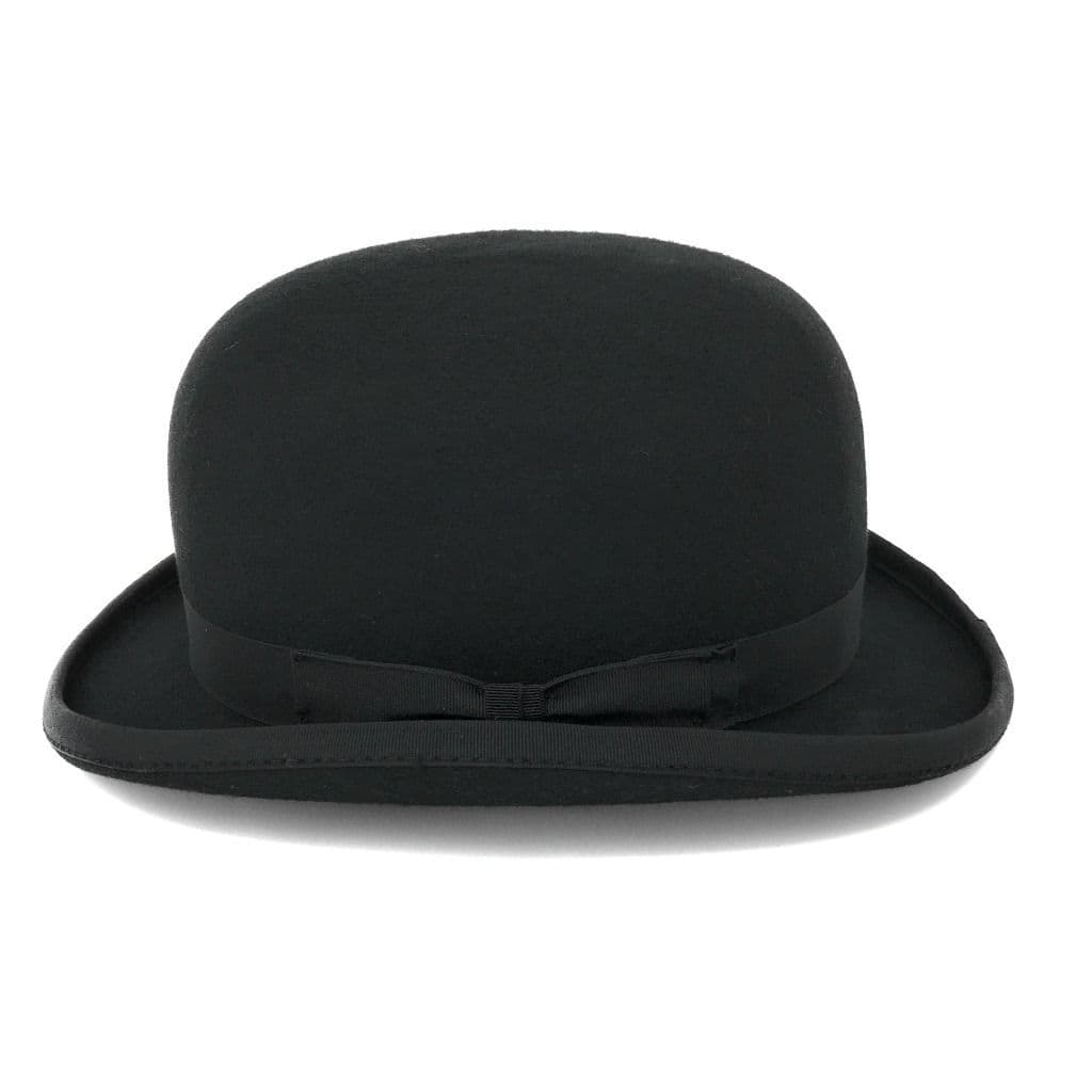 Black Bowler Hat - Wool Felt