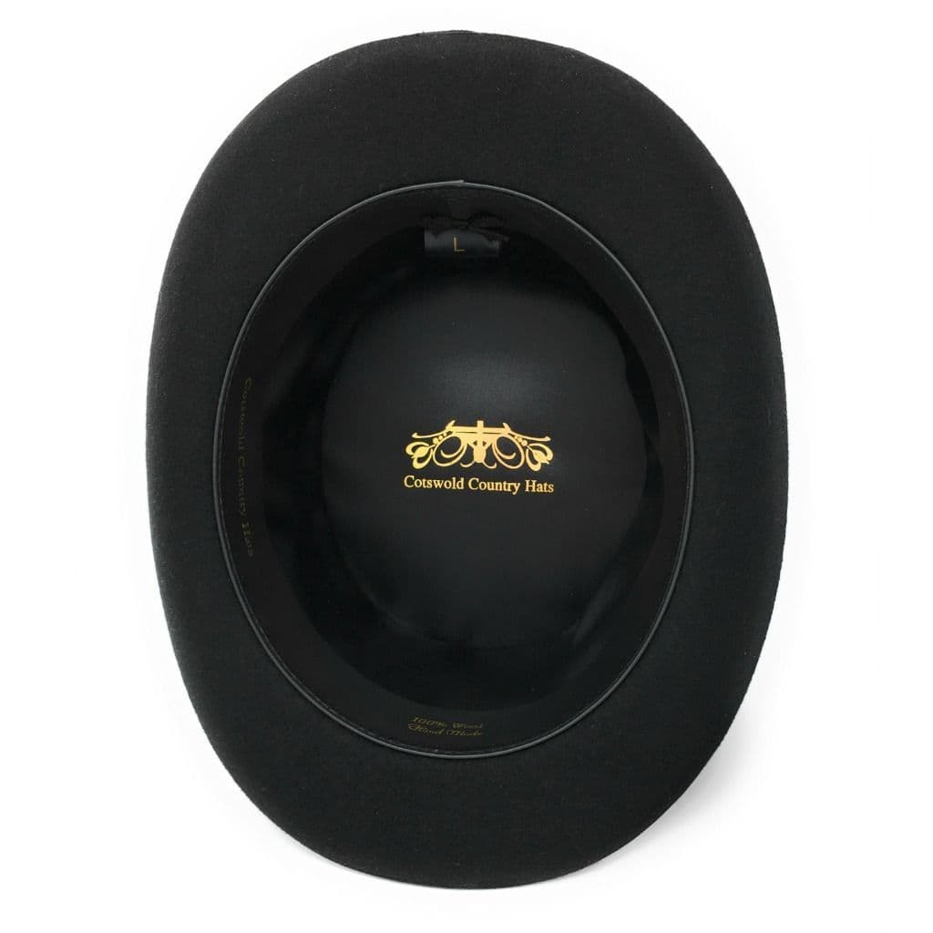 Black Traditional 5" Top Hat - Wool Felt