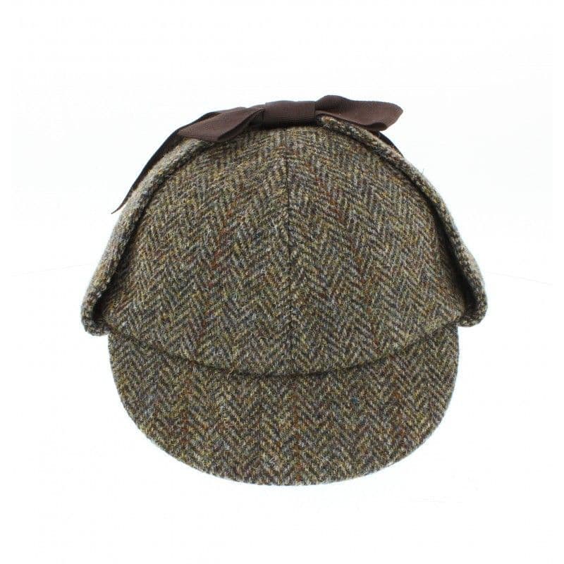 Genuine Harris Tweed Deerstalker Hat