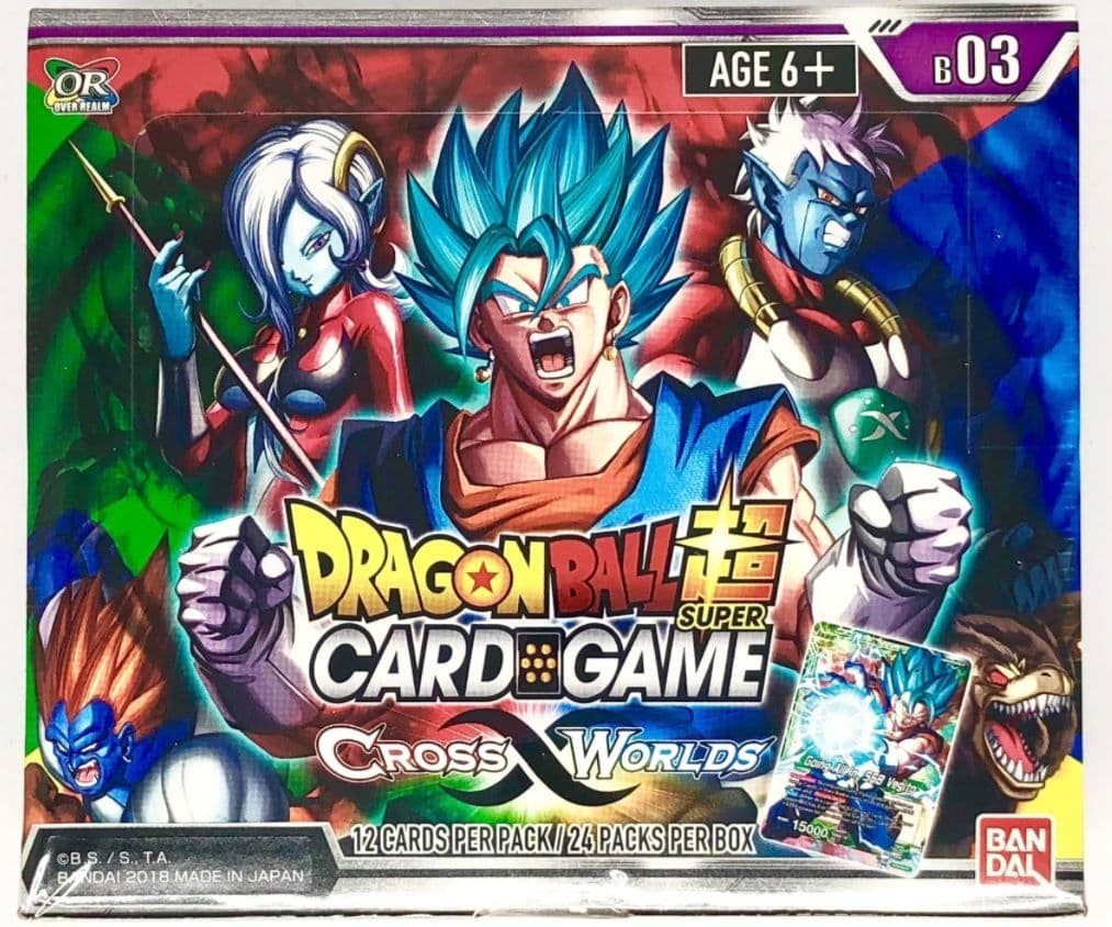 Dragonball Super Card Game Cross Worlds Booster Box DBS TCG Part Product