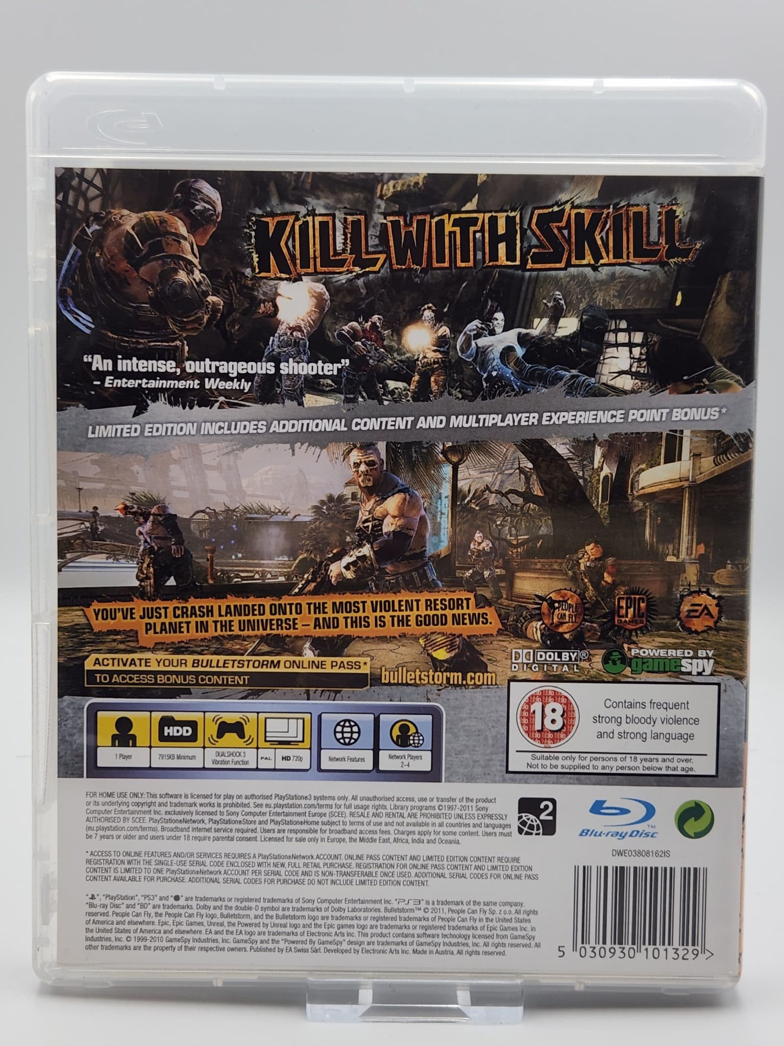 Bulletstorm Limited Edition Game PS3