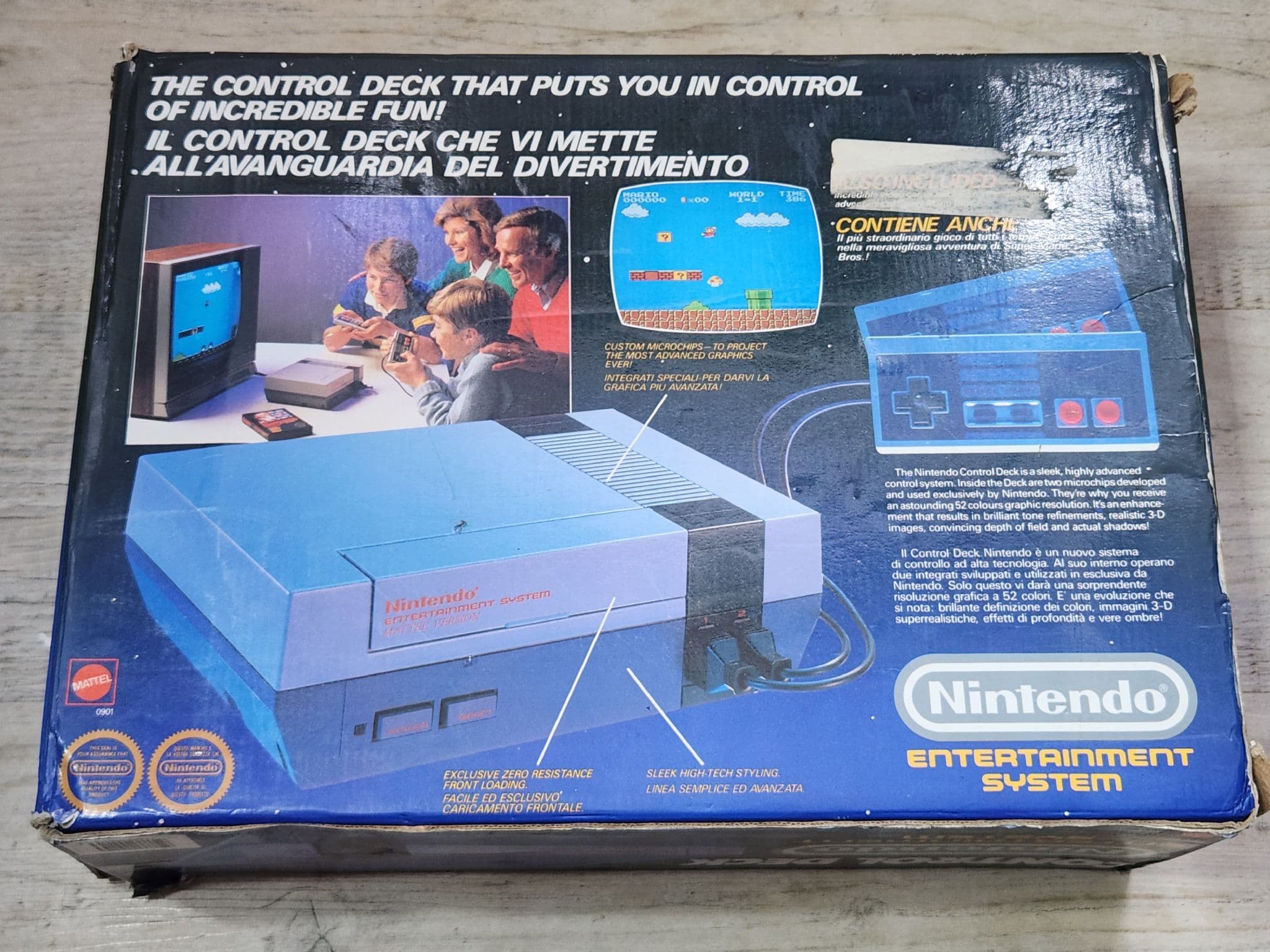 Nintendo NES Console & Super Mario Bros Boxed NES Pre-Owned