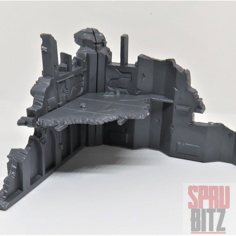 Ruined Building Scenery from Warhammer 40 000 3rd edition C