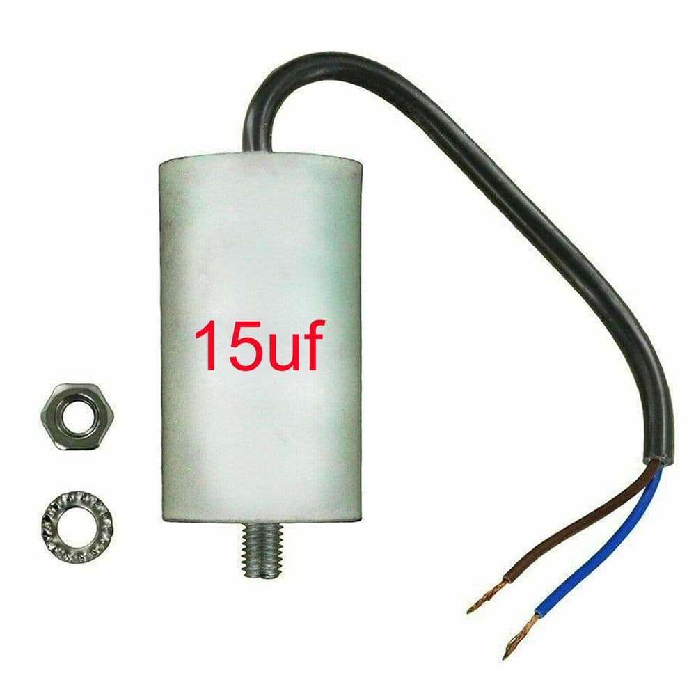 15uf Capacitor Start Run Mfd 450vac With 22cm Of Cable Connector Universal