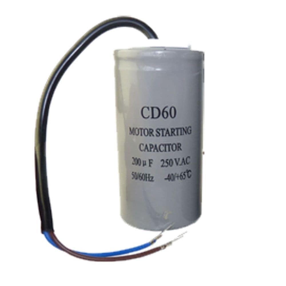 200uf Capacitor Fits Many Appliances 200MFD AC Motor With Cable CD60 ...