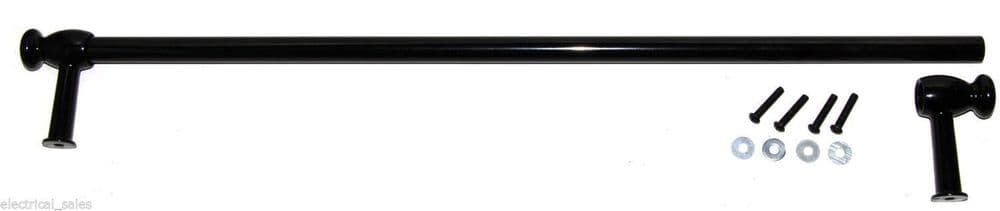 Black Steel Oven Cooker Door Handle Cut To Size Required Universal