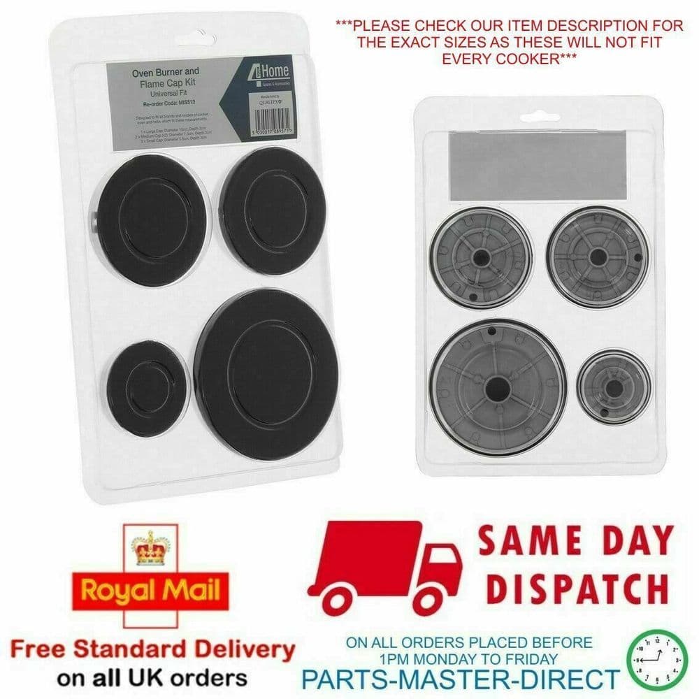 Bosch Neff Siemens Boss Gas Hob Burner Flame Cap Small Medium Large Crown