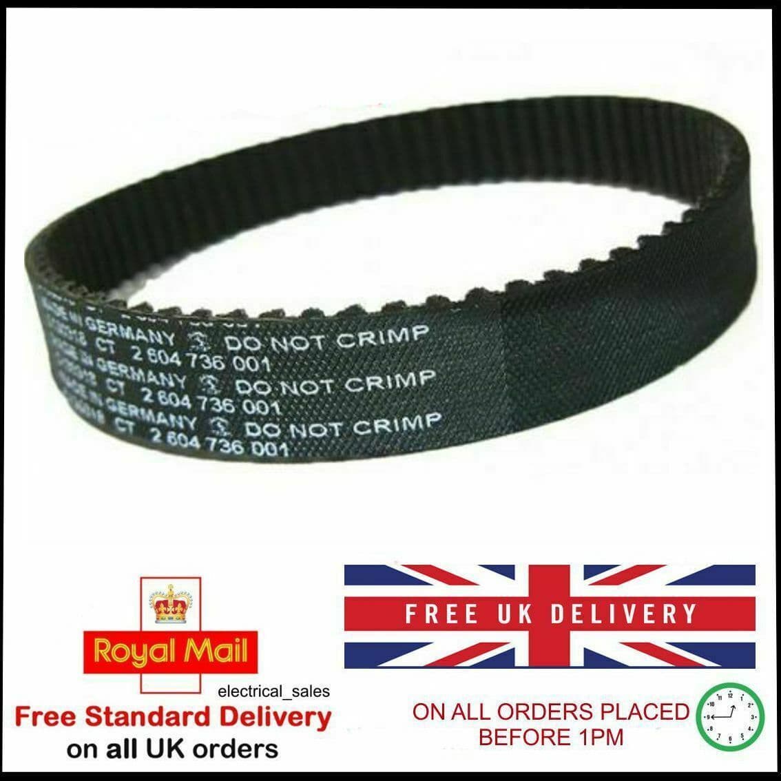 Bosch Planer Drive Belt Pho20-82 Power Tool Toothed 2604736001 Genuine ...