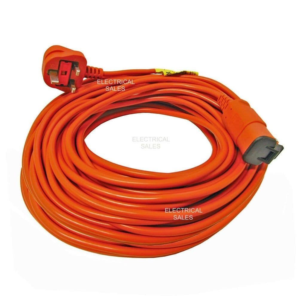 Bosch Rotak Lawnmower Orange 2 Core Cable Flex & Plug Cable Wire 30 Metre