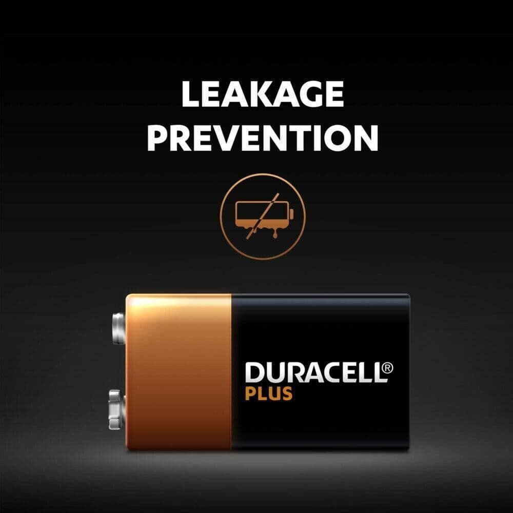 Duracell 9V Plus Battery PP3 6LR61 MN1604B1P Alkaline Batteries With ...
