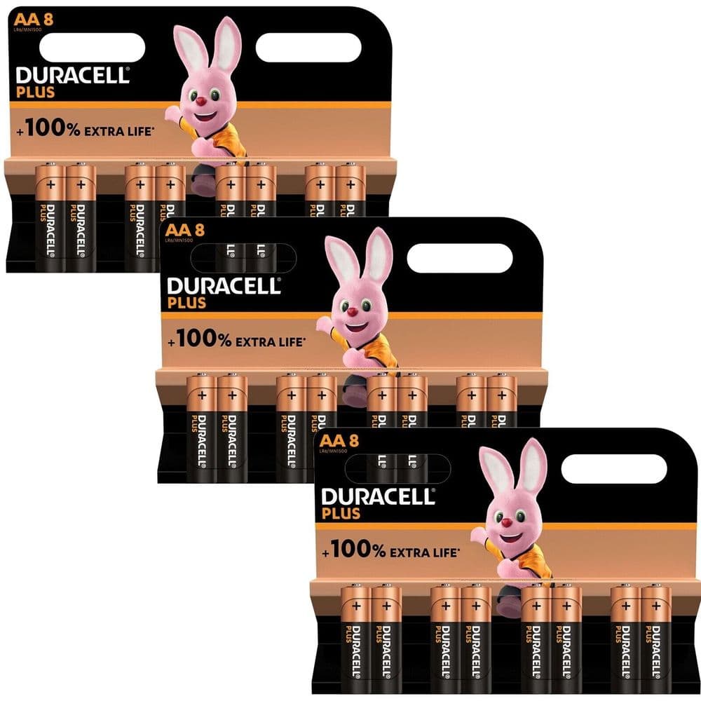 Duracell AA Plus Battery LR6 Mn1500 Pc1500 Alkaline Batteries Long ...