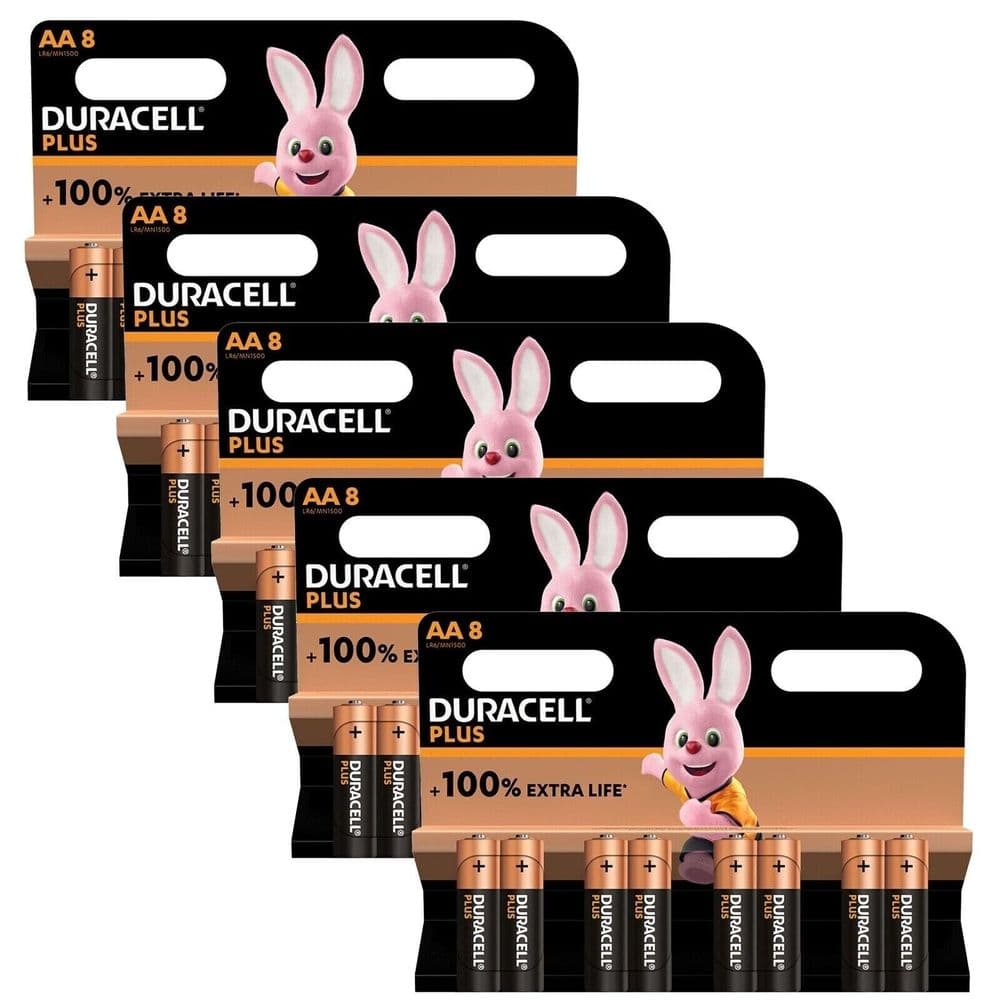 Duracell AA Plus Battery LR6 Mn1500 Pc1500 Alkaline Batteries Long ...