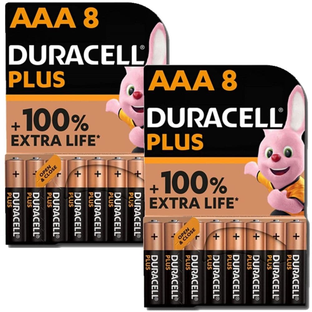Duracell AAA Plus Battery LR03 MN2400 Alkaline Batteries Long Expiry x 16 Pack