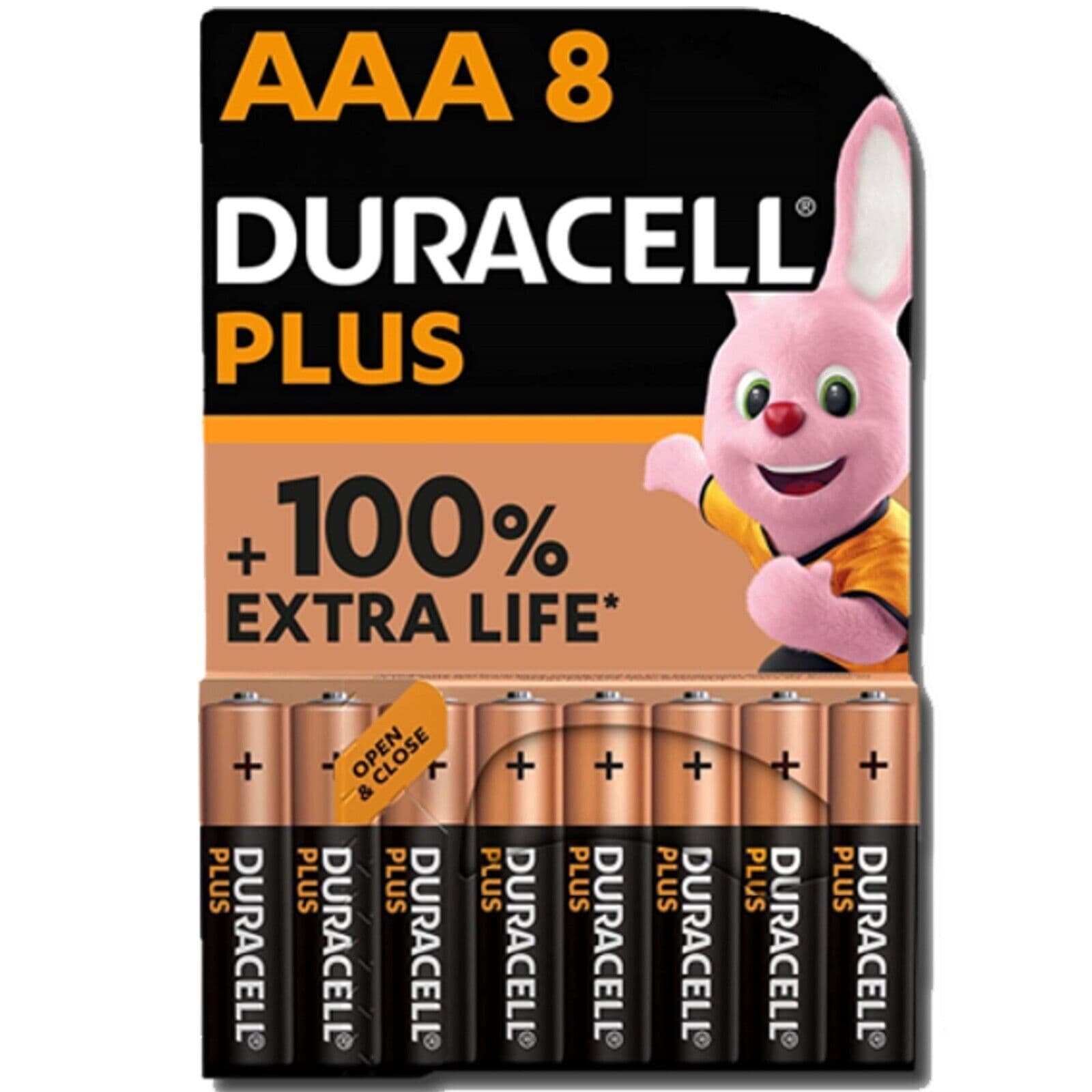 Duracell AAA Plus Battery LR03 MN2400 Alkaline Batteries Long Expiry x ...