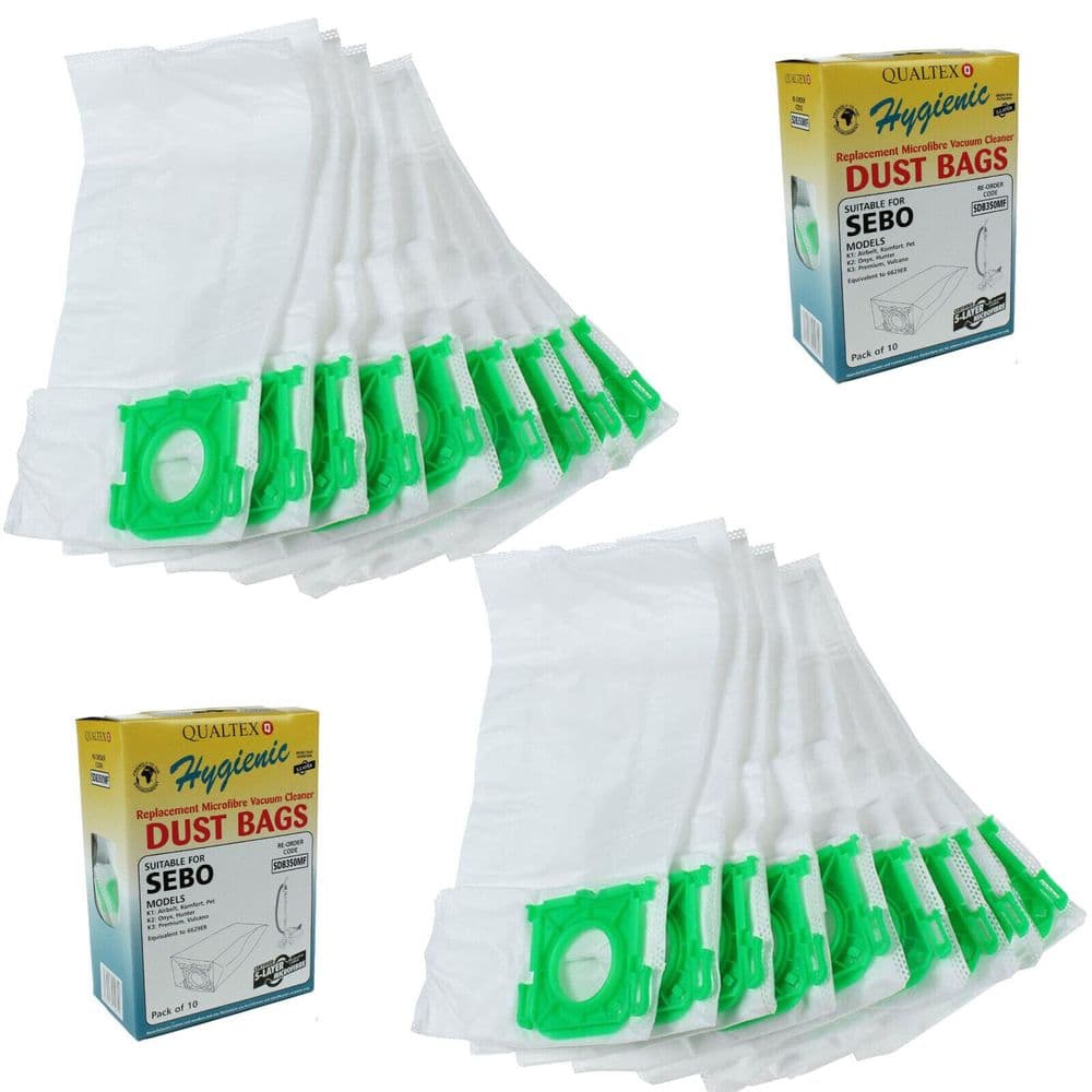 Dust Bags Fits Sebo K1 K2 K3 Komfort Vacuum Cleaner Cylinder Cloth Bags ...