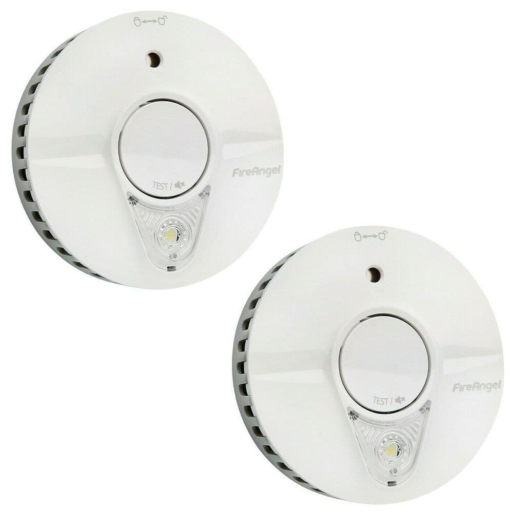 Fireangel Smoke Fire Alarm Sb1-R Detector Sb1 Battery Powered Safety 2 Pack