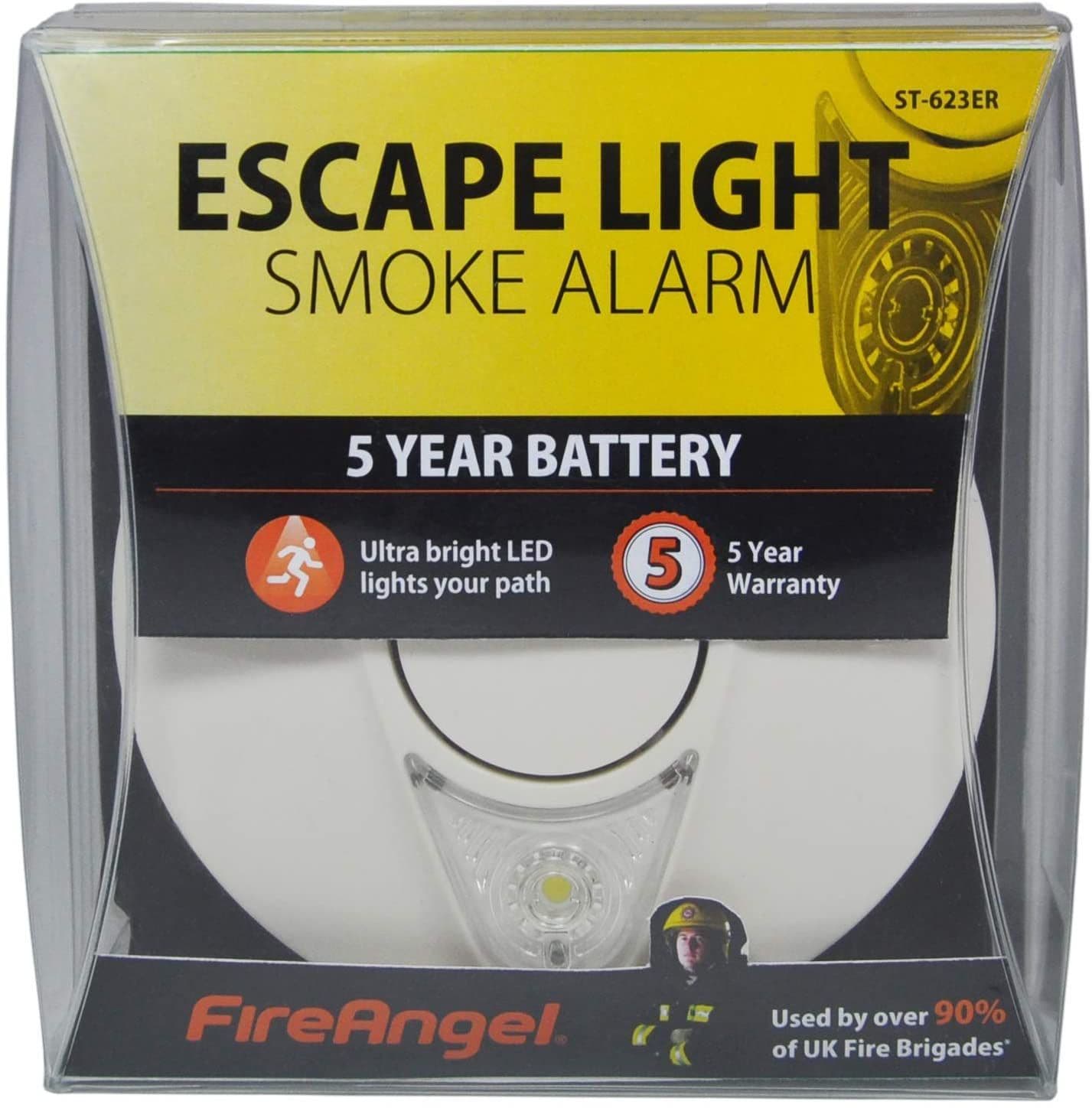 Fireangel Smoke Fire Alarm Sb1-R Detector Sb1 Battery Powered Safety 2 Pack