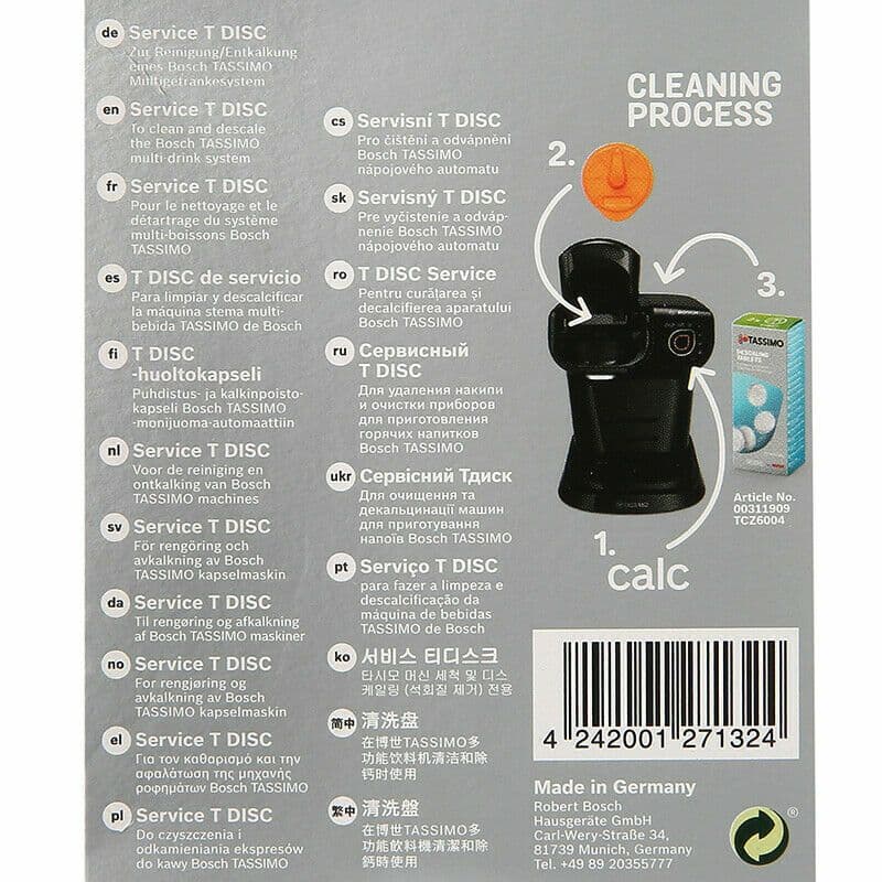 Genuine Bosch Tassimo Orange Service T-Disc For Coffee Machines 576837 ...