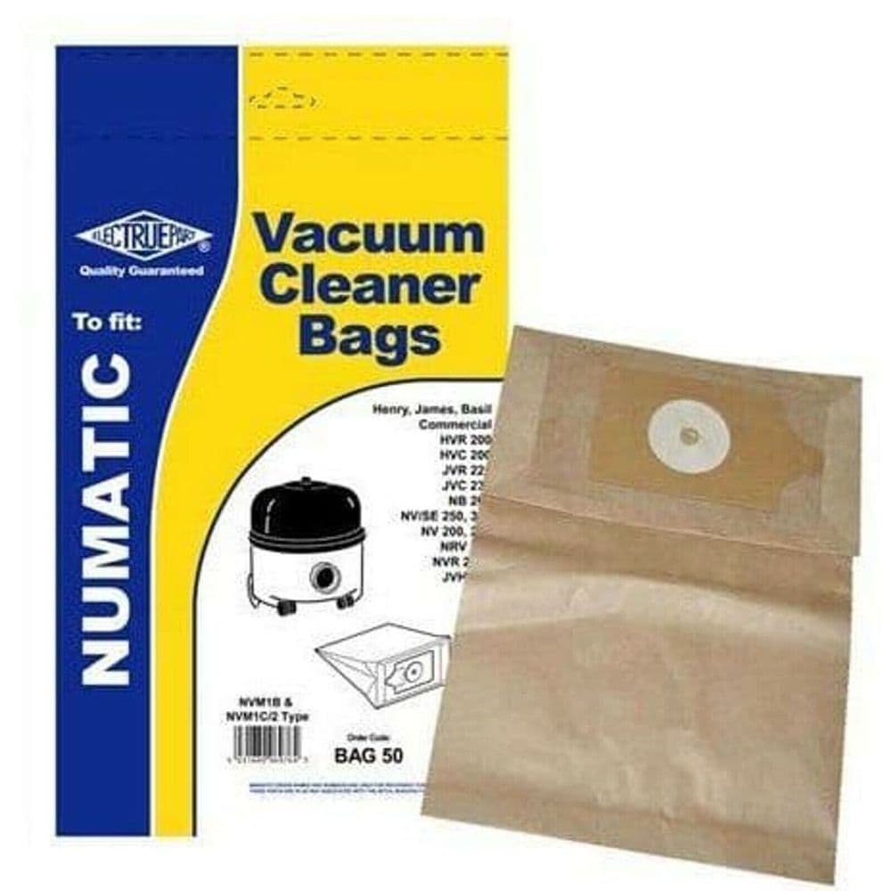 Numatic Nuvac Nnv200 Vnr200-2 Vnp180 Vacuum Cleaner Hoover Dust Bags 5 Pack