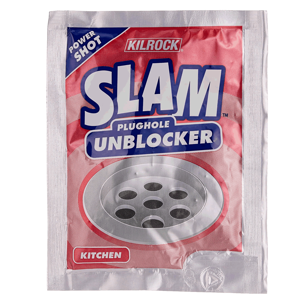 ORIGINAL KILROCK SLAM KITCHEN ONE SHOT DRAIN UNBLOCKER 60G