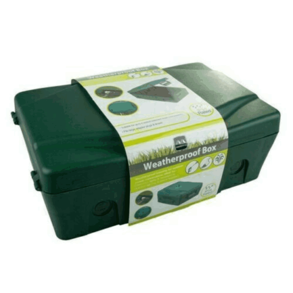 Out Door Garden Green Weatherproof Box Fits A 4 Gang Extension Socket Lead