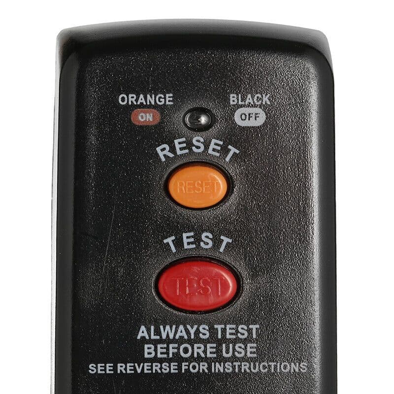 RCD Mains Safety Plug Adaptor Double Pole Red Contact Break Switch x 2 Pack