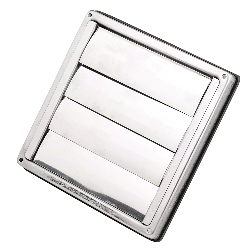 Stainless Steel Square External Wall Vent Gravity Flaps for 150mm ducting
