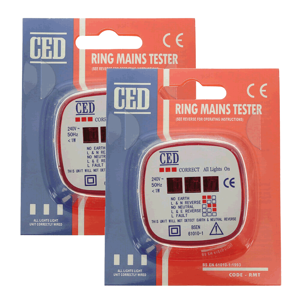 Two Ring Mains Testers 13A Test To See If Socket Has Been Wired ...