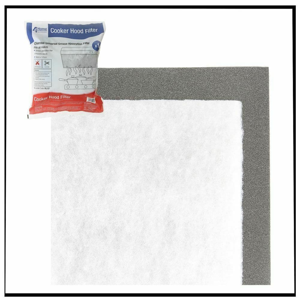 Universal Cooker Hood Extraction Fan Vent Odour Grease & Carbon Filter X 2