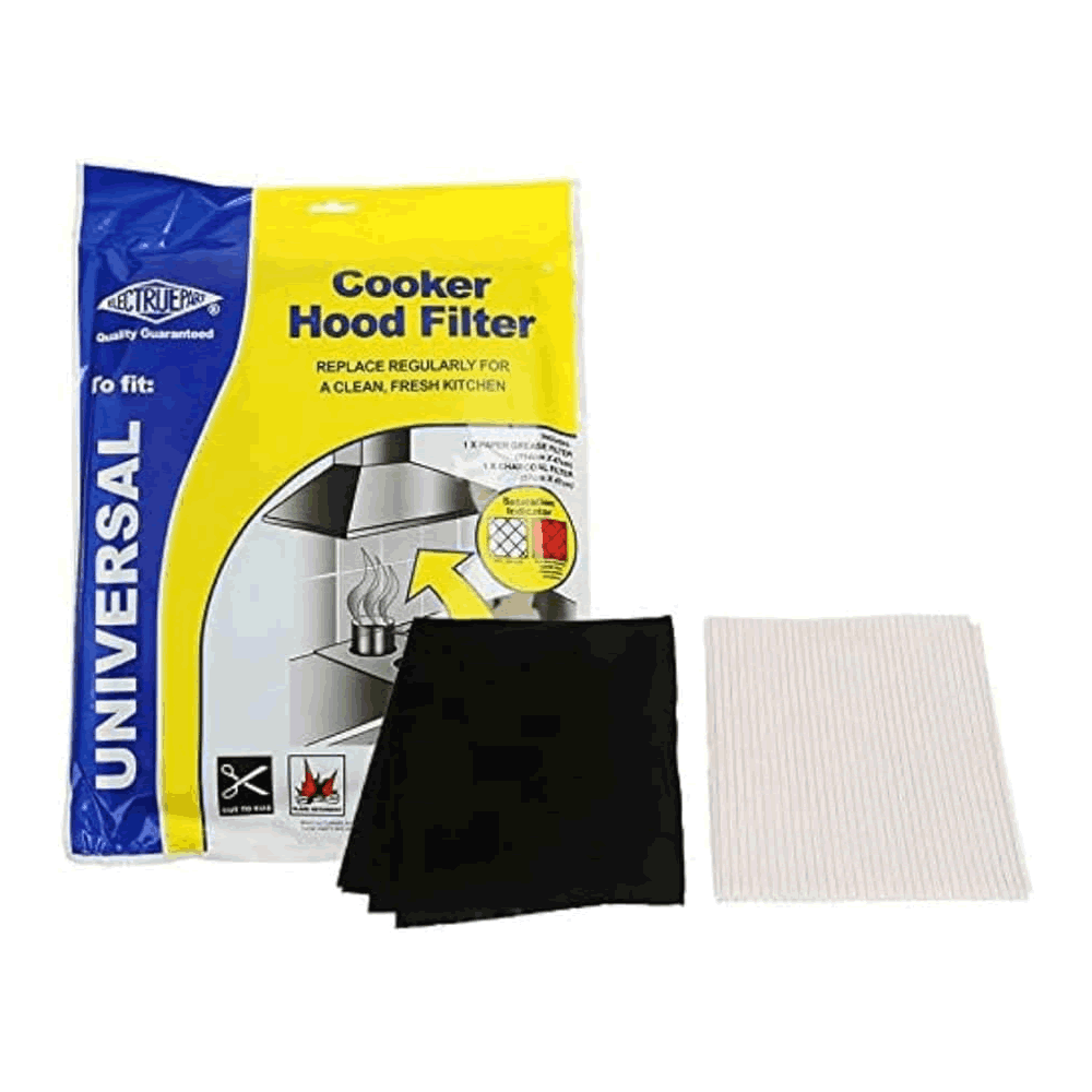 UNIVERSAL COOKER HOOD EXTRACTOR FAN REPLACEMENT GREASE CHARCOAL PAPER ...