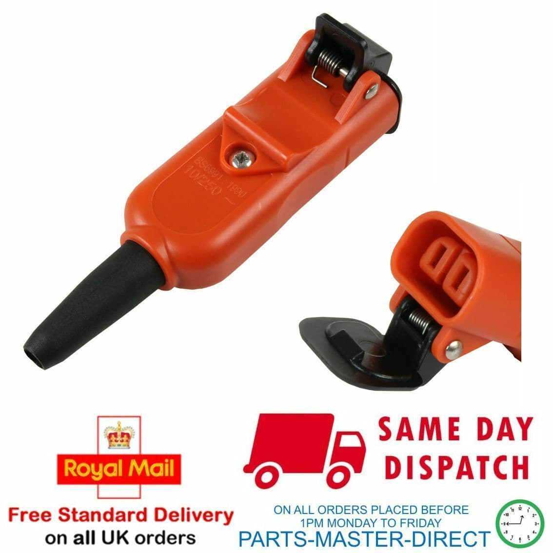 Universal Garden Lawnmower Hedge Trimmer Mains Flex Lead Connector Plug ...