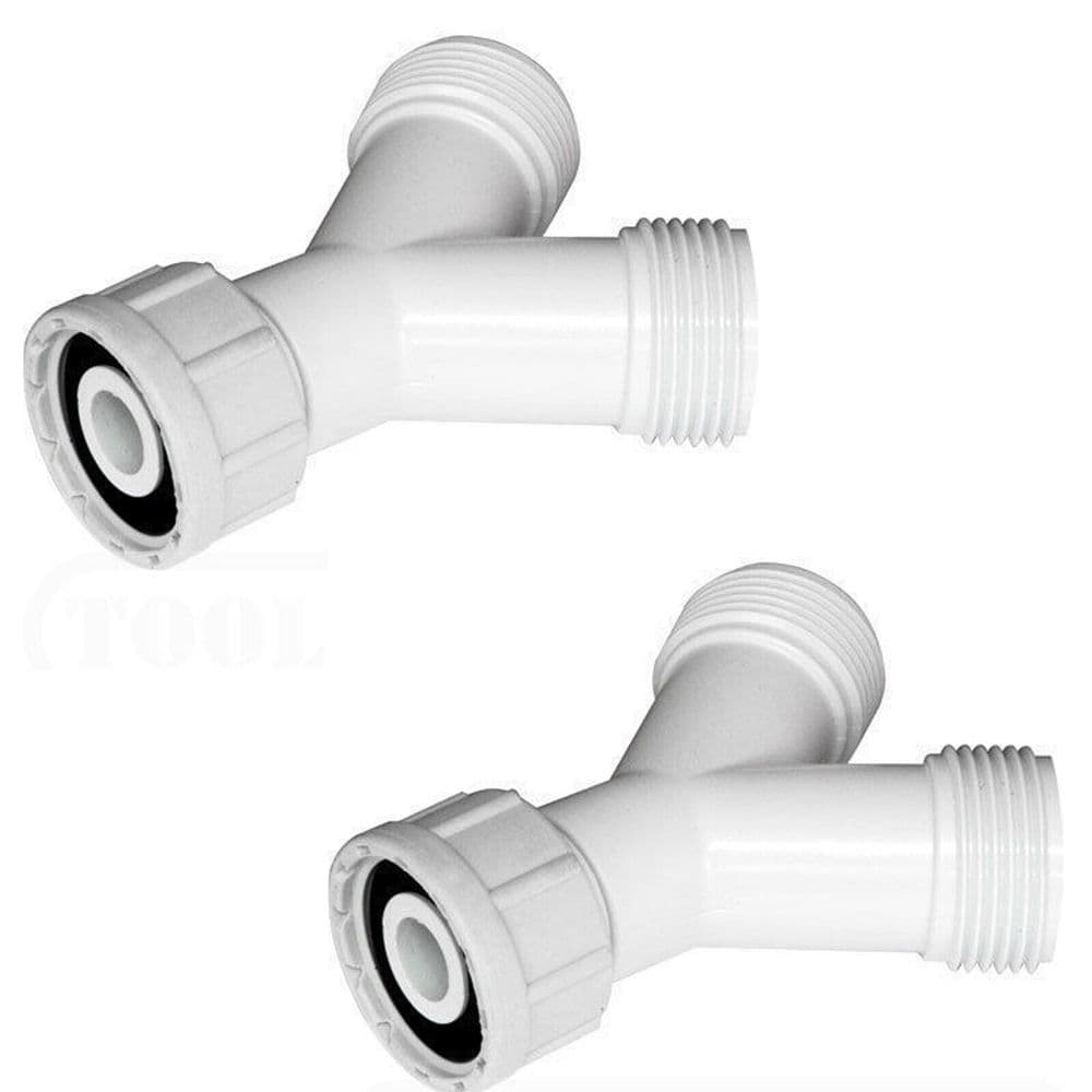 Washing Machine Dishwasher Plumbing Y Piece 2 Way Splitter 3/4 Inch ...